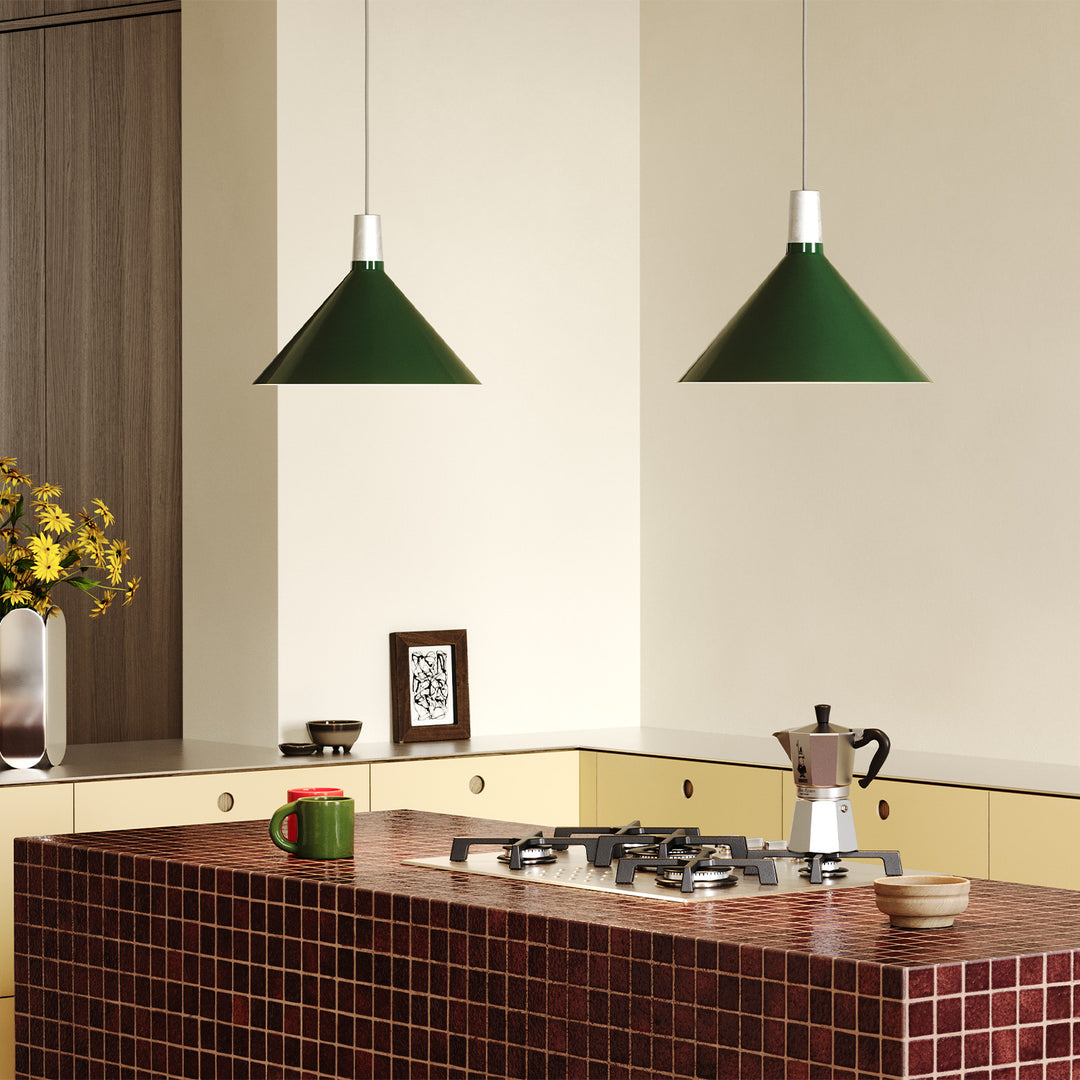 Bower Pendant Light Medium in Yellow + Sphere IV | Single Pendants ...