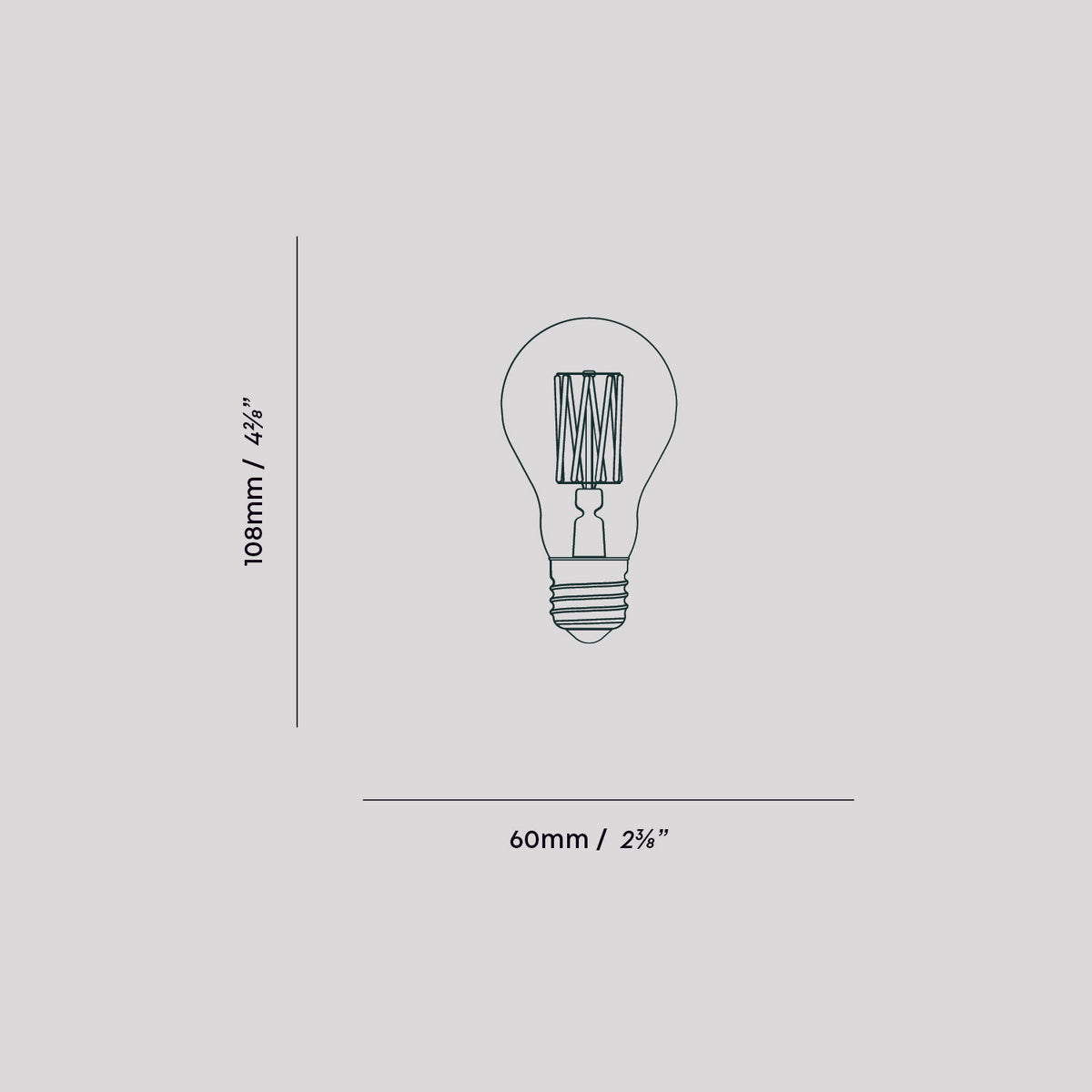 Globe E26 LED Bulb | 6 Watt E26 Traditional Shape LED Light Bulb ...