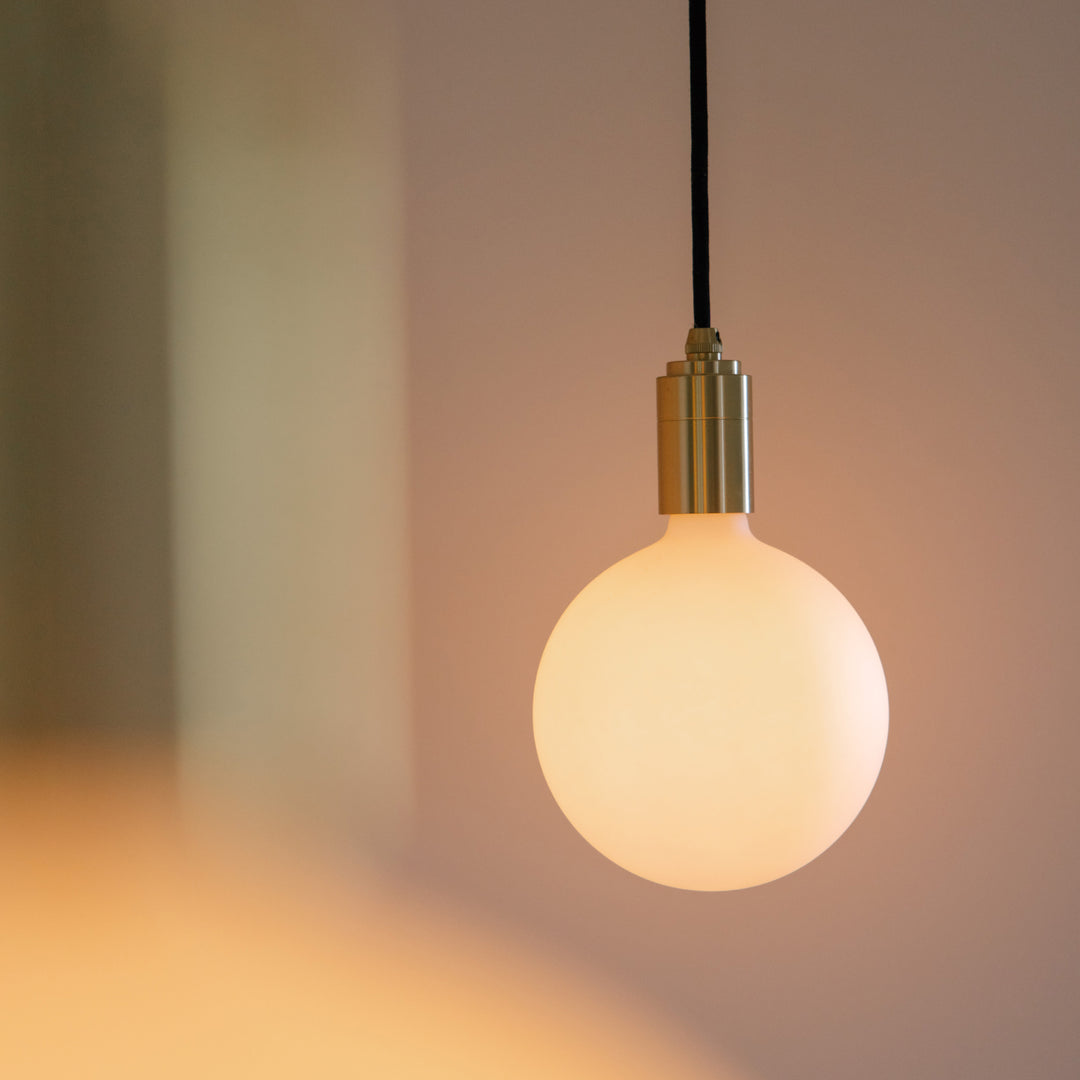 Sphere I E26 Dim-to-Warm LED Bulb | E26 4.6W Small Matte White Bulb ...