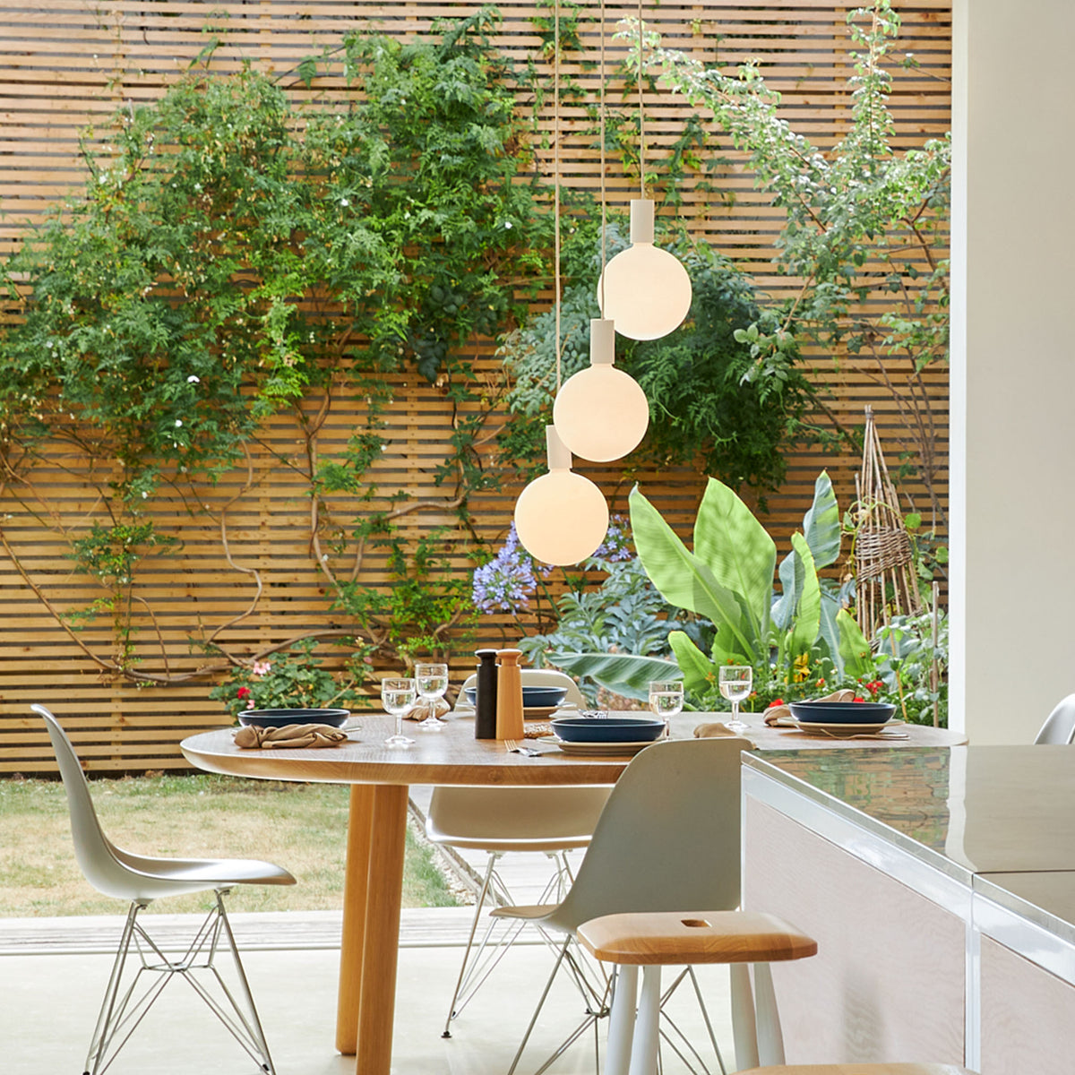 Alumina Triple Pendant | Chalk Finish | Fixture | Tala – Tala US