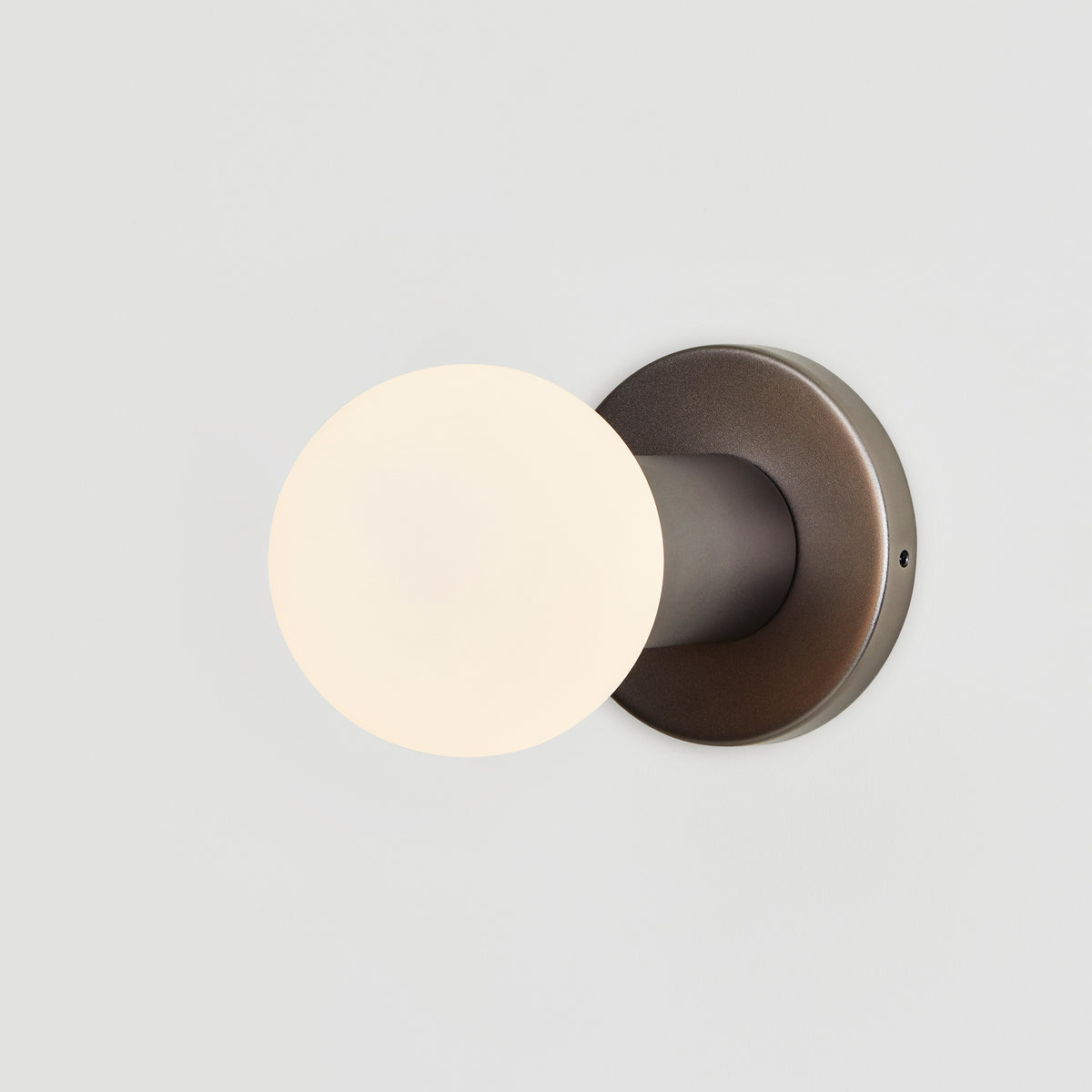 Lochan Wall Light in Graphite + Sphere III | IP44 rated wall sconce ...