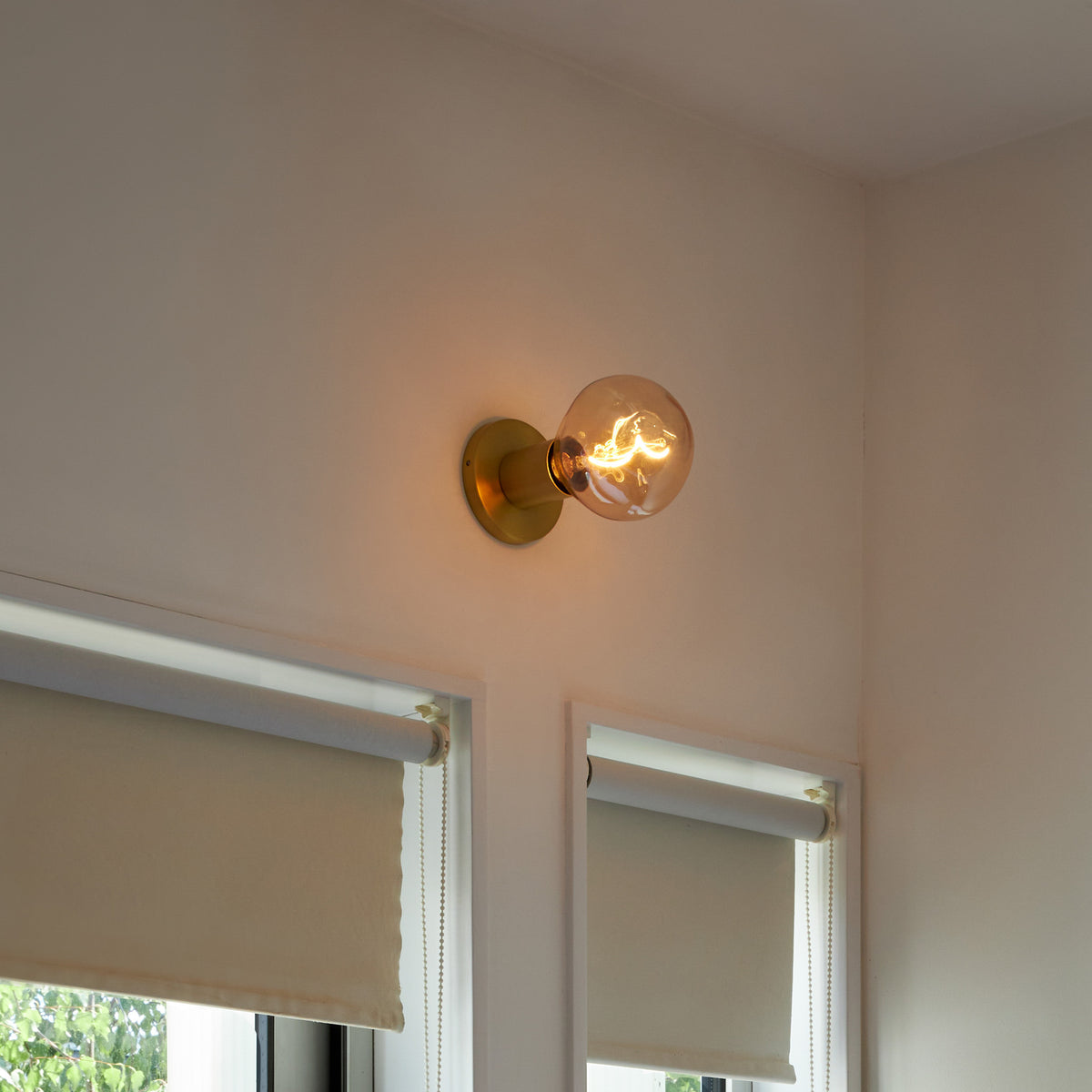 Lochan Wall Light in Brass + Voronoi I | IP44 rated wall sconce with ...